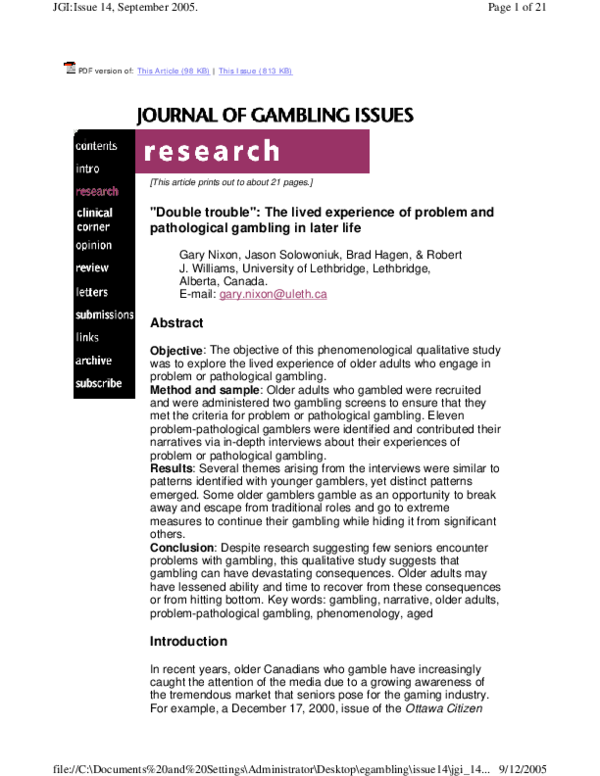 (PDF) PDF version of: This Article (98 KB) | This Issue (813 KB)