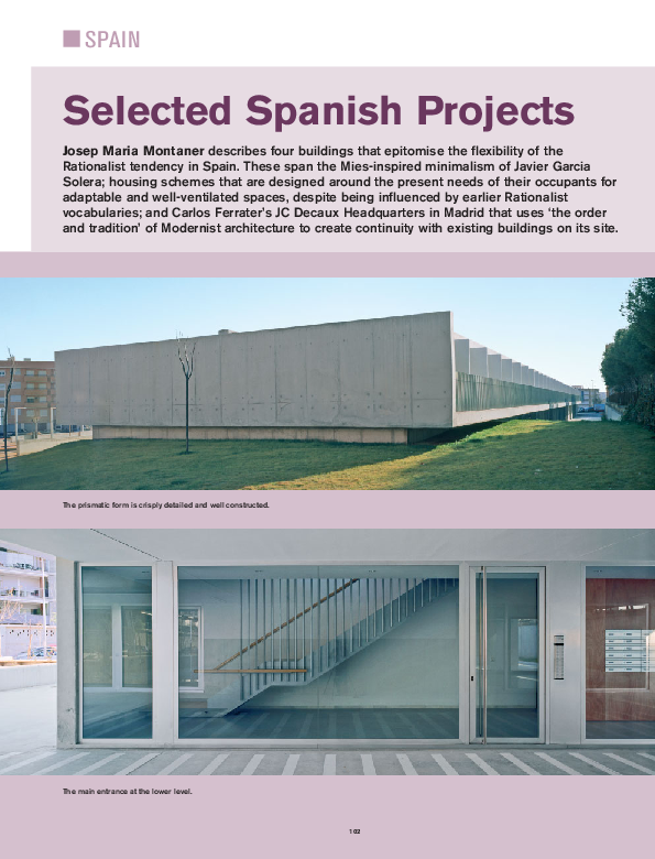 (PDF) Selected Spanish Projects