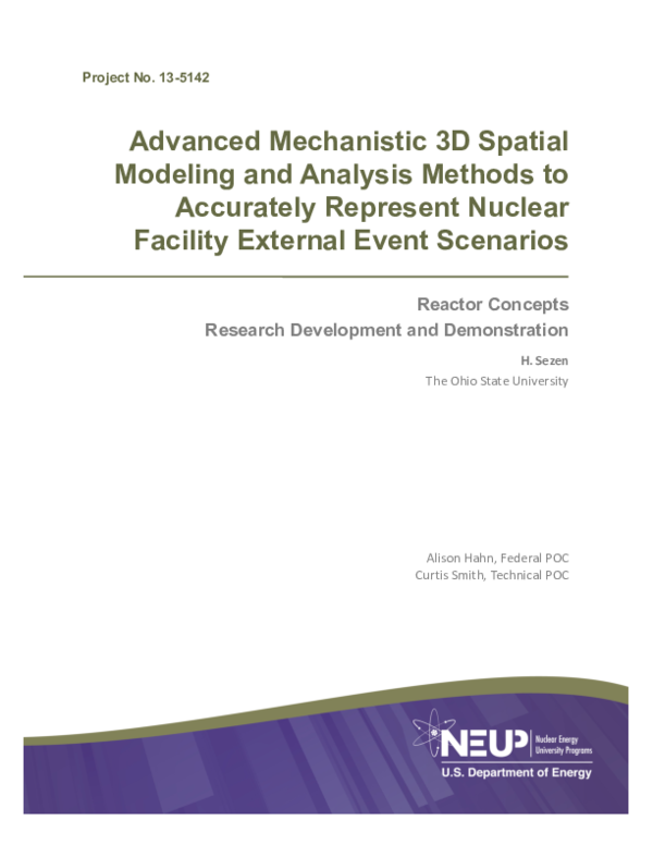 (PDF) Advanced Mechanistic 3D Spatial Modeling and Analysis Methods to ...