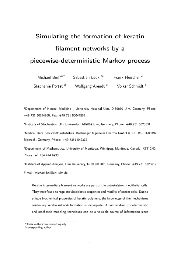 (PDF) piecewise-deterministic Markov process