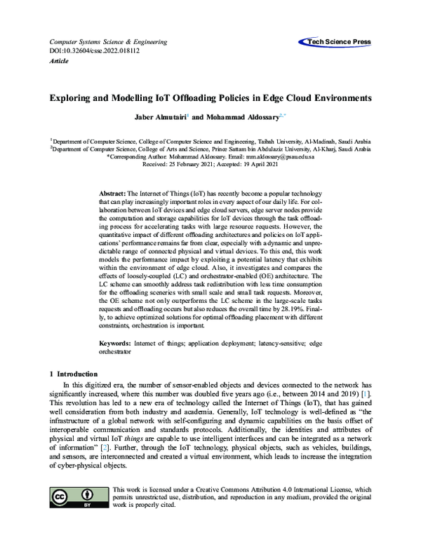 Pdf Exploring And Modelling Iot Offloading Policies In Edge Cloud Environments