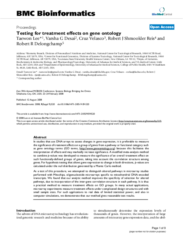 (PDF) BMC Bioinformatics BioMed Central