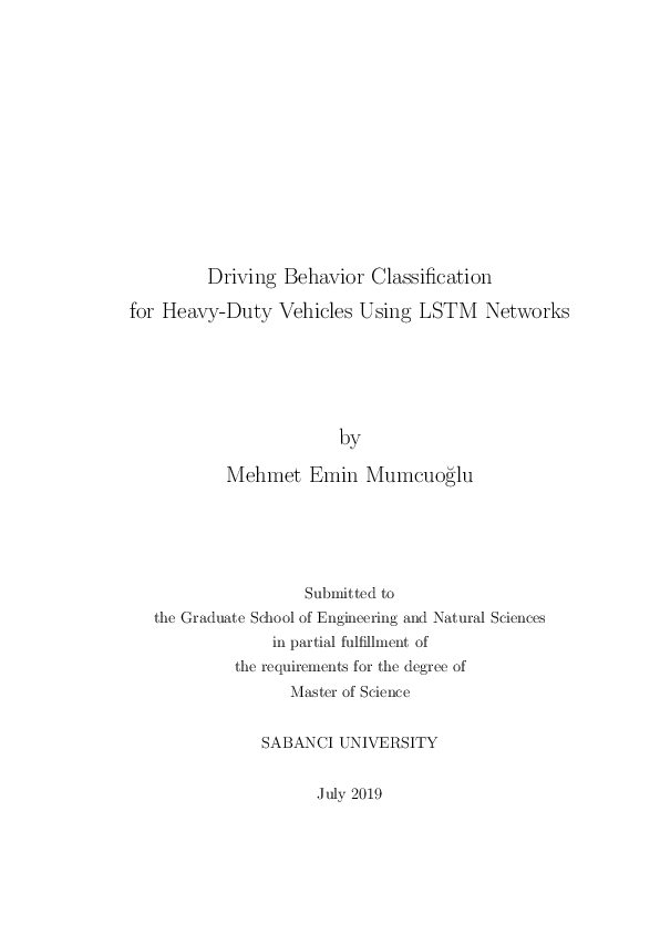 (PDF) Driving behavior classification for Heavy-Duty vehicles using ...