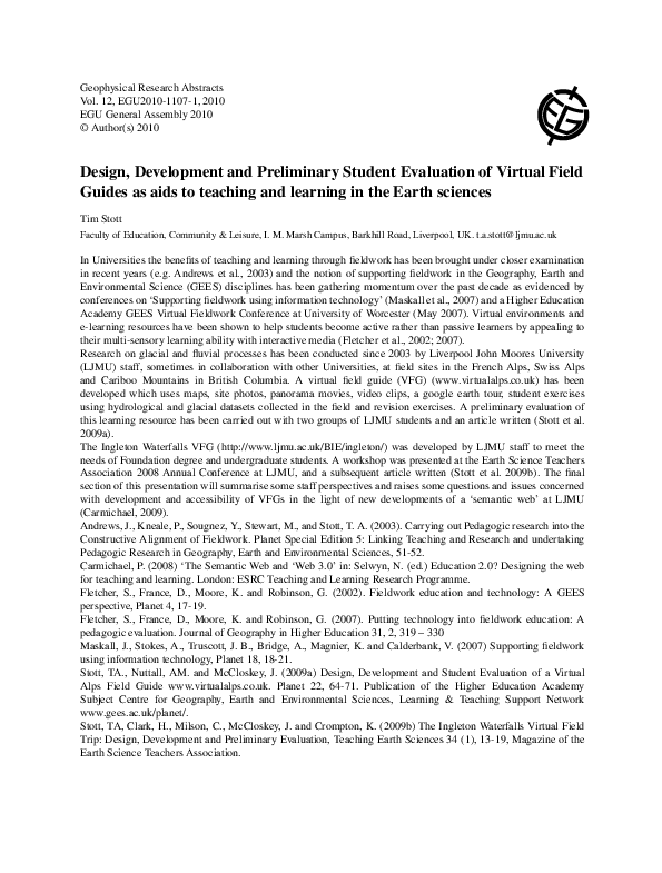 (PDF) Design, Development and Preliminary Student Evaluation of Virtual ...