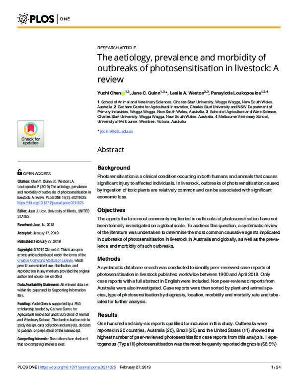 (PDF) The aetiology, prevalence and morbidity of outbreaks of ...