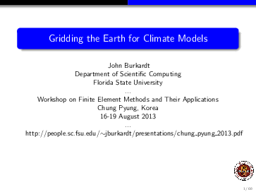 (PDF) Gridding the Earth for Climate Models