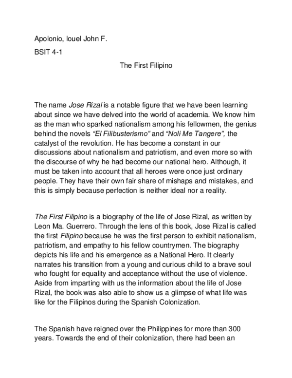 (PDF) The First Filipino