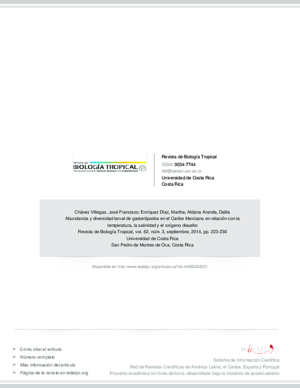 (PDF) Abundancia y diversidad larval de gasterópodos en el Caribe ...