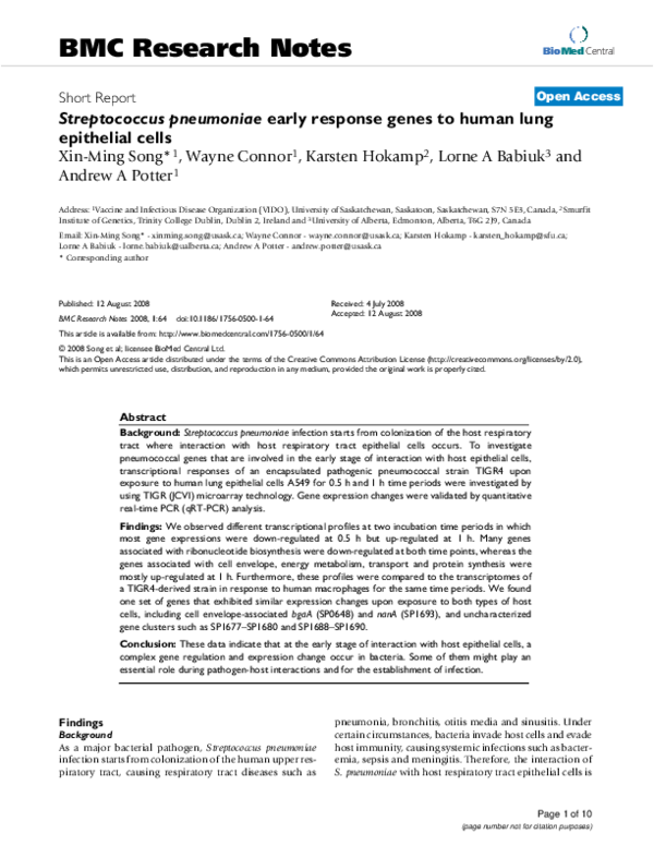 (PDF) BMC Research Notes BioMed Central