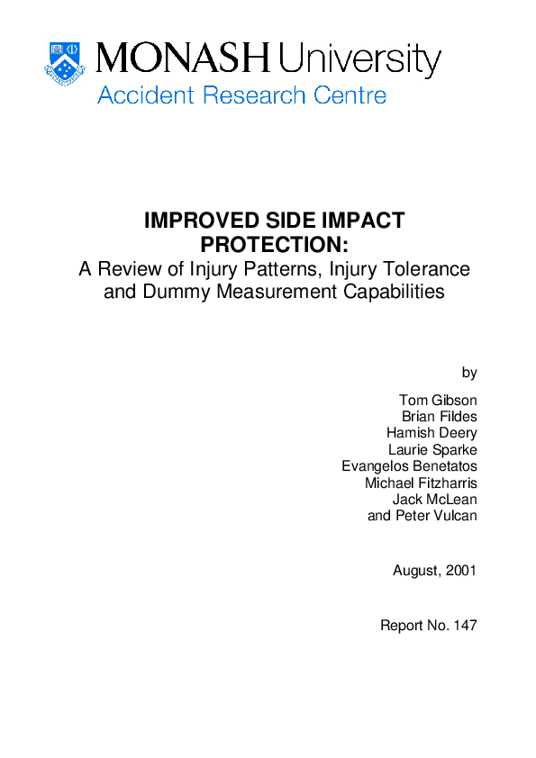 (PDF) Improved Side Impact Protection: A Review of Injury Patterns ...