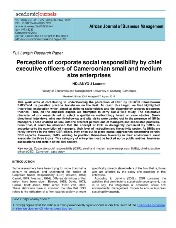 (PDF) African Journal of Business Management