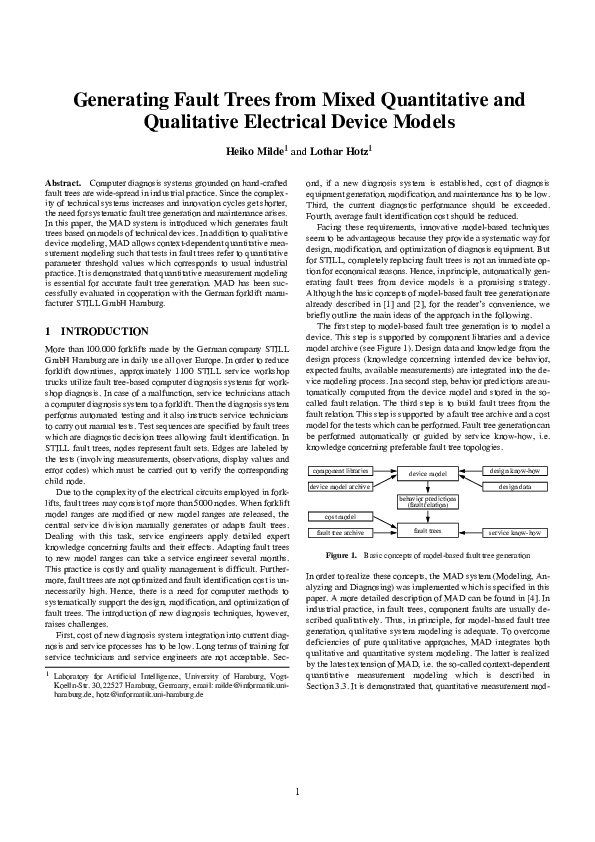 (PDF) Generating Fault Trees from Mixed Quantitative and Qualitative ...