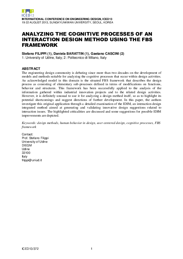 (PDF) Analyzing the cognitive processes of an interaction design method ...