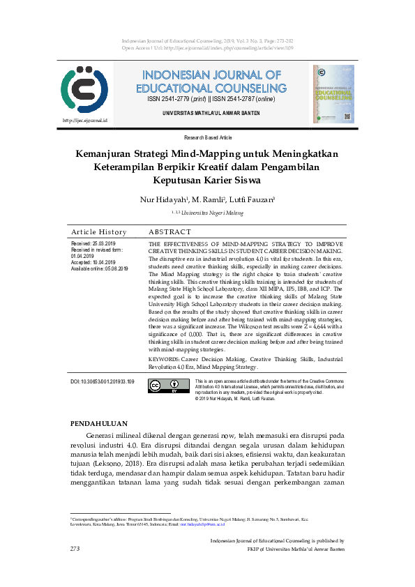 (PDF) Kemanjuran Strategi Mind-Mapping untuk Meningkatkan Keterampilan ...