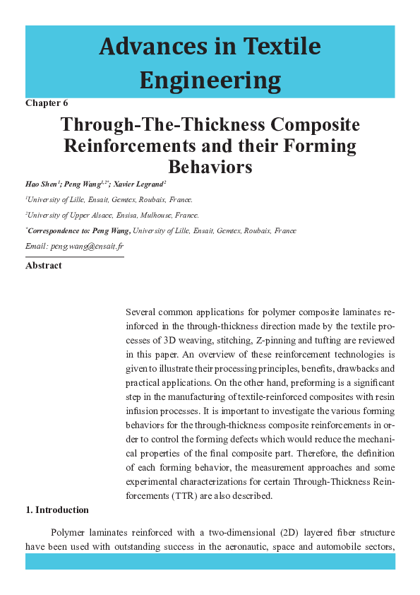 (PDF) Advances in Textile Engineering