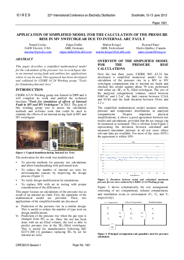 (PDF) Application of simplified model for the calculation of the ...