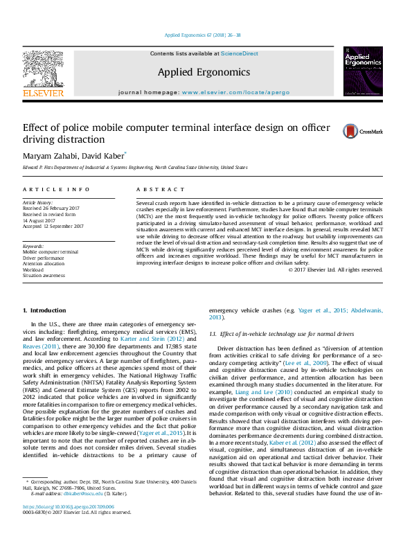 (PDF) Effect of police mobile computer terminal interface design on ...