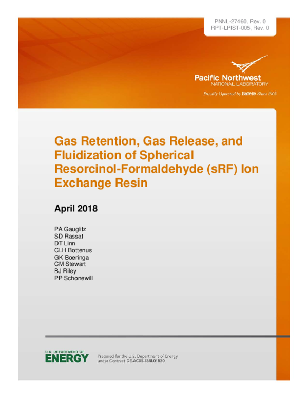(PDF) Gas Retention, Gas Release, and Fluidization of Spherical ...