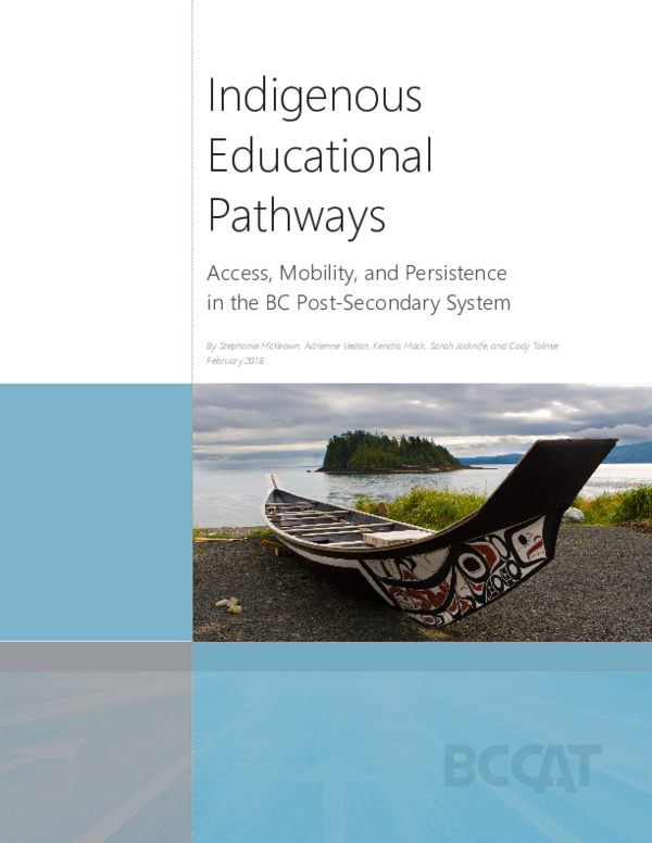 (PDF) Indigenous Educational Pathways: Access, Mobility, and Persistence in the BC Post ...