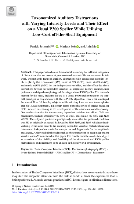 (PDF) Taxonomized Auditory Distractions with Varying Intensity Levels ...