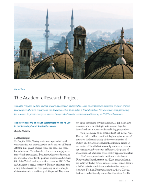 (PDF) The Westernization of Turkey