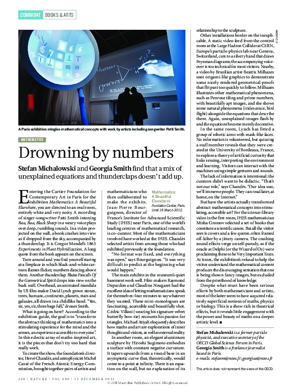 (PDF) Mathematics: Drowning by numbers