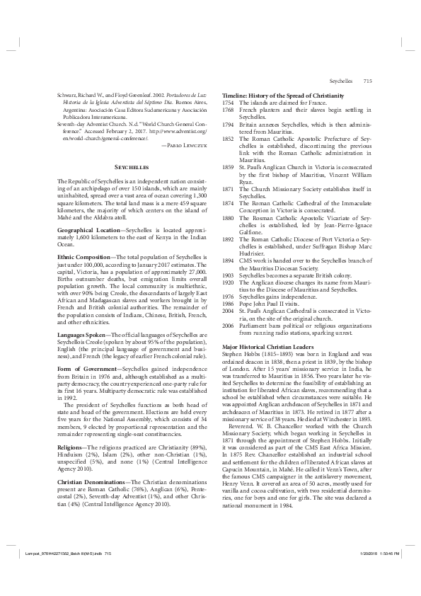 (PDF) Seychelles