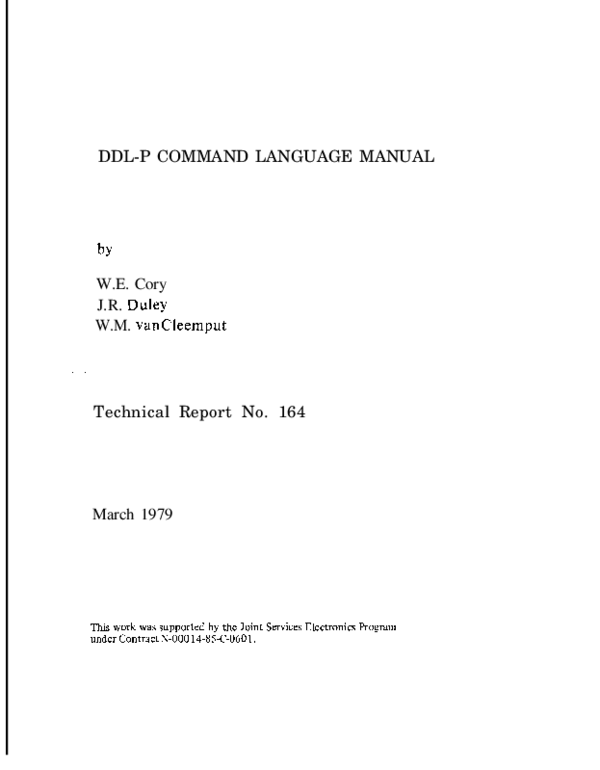 (PDF) DDL-P command language manual