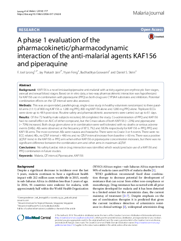 (PDF) A phase 1 evaluation of the pharmacokinetic/pharmacodynamic ...