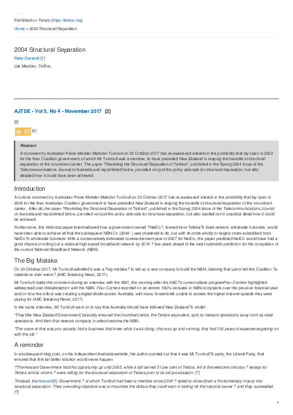 (PDF) 2004 Structural Separation