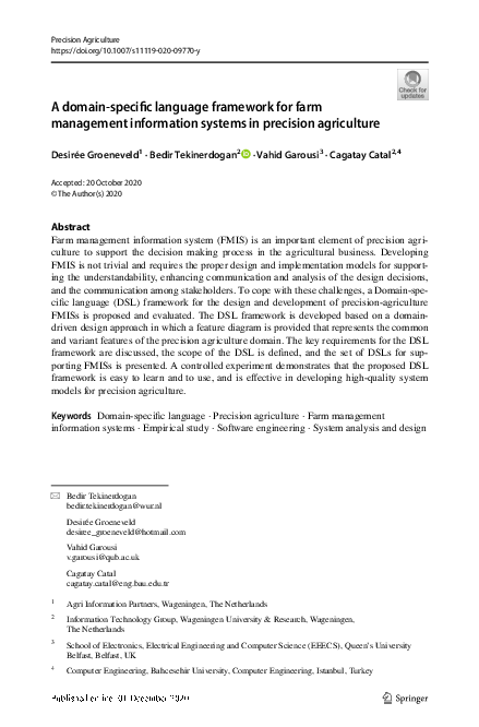 (PDF) A domain-specific language framework for farm management ...