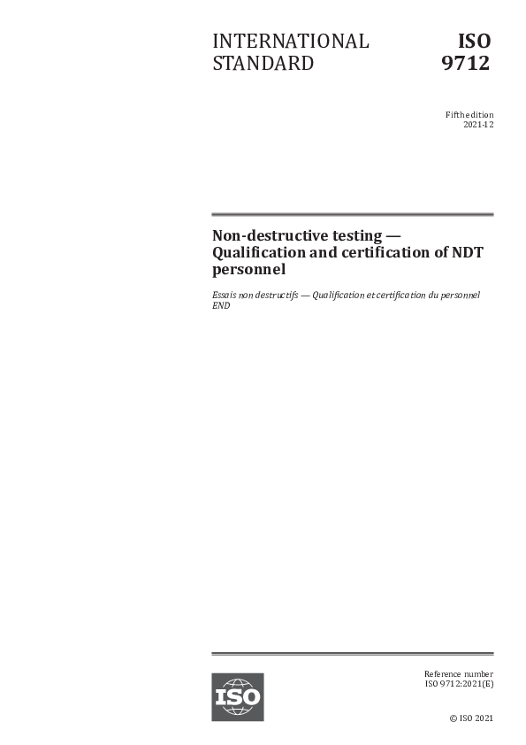 (PDF) Non-destructive testing -Qualification and certification of NDT ...