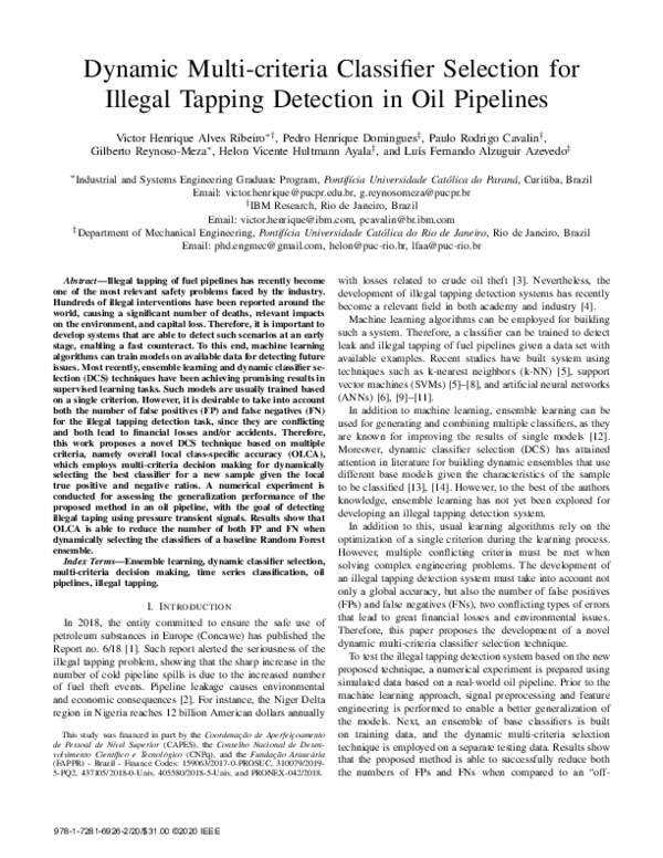 (PDF) Dynamic Multi-criteria Classifier Selection for Illegal Tapping Detection in Oil Pipelines ...