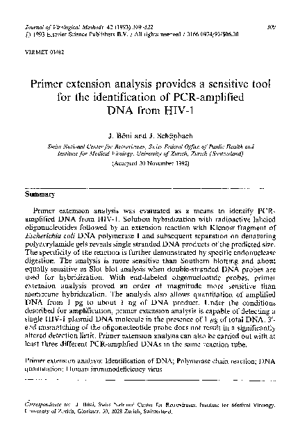(PDF) Primer extension analysis provides a sensitive tool for the ...