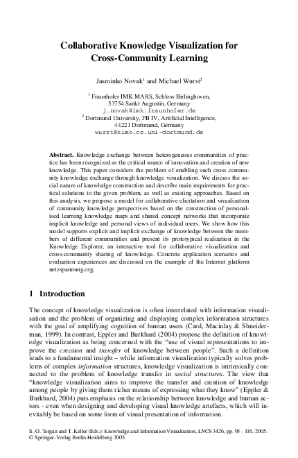 (PDF) Concept Maps: integrating knowledge and information visualization