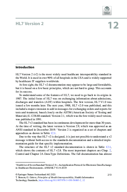 (PDF) HL7 Version