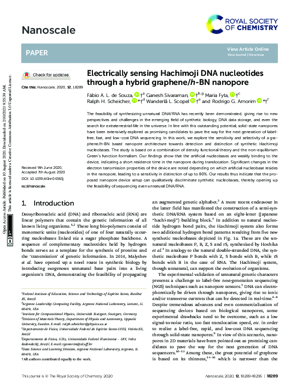 (PDF) Electrically sensing Hachimoji DNA nucleotides through a hybrid ...