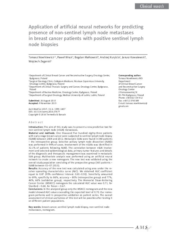 (PDF) Application of Artificial Neural Networks for Predicting Water Quality