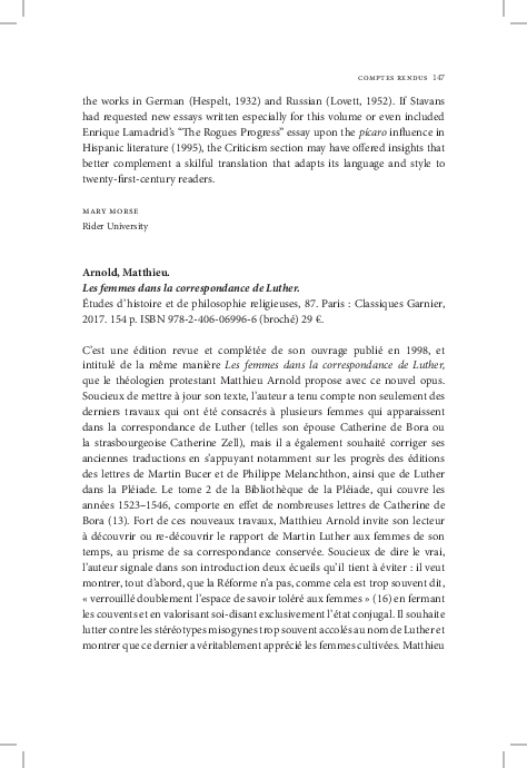 (PDF) Les femmes dans la correspondance de Luther | Marie Barral-Baron ...