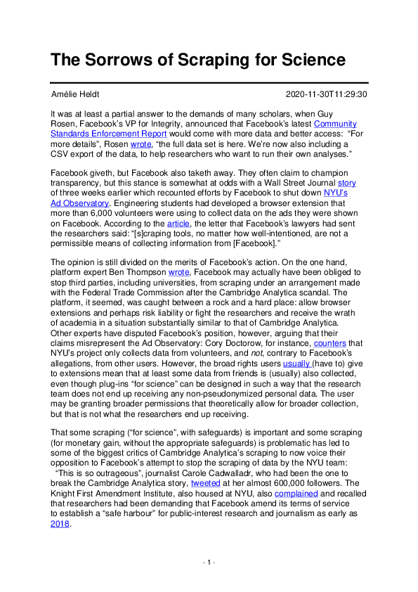 (PDF) The Sorrows of Scraping for Science | Paddy Leerssen - Academia.edu