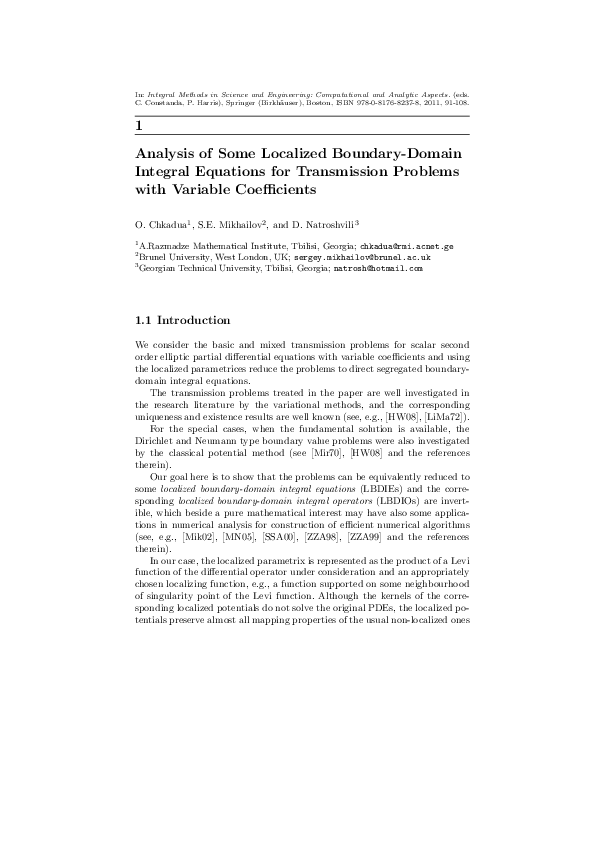 (PDF) D.: Analysis of some localized boundary-domain integral equations