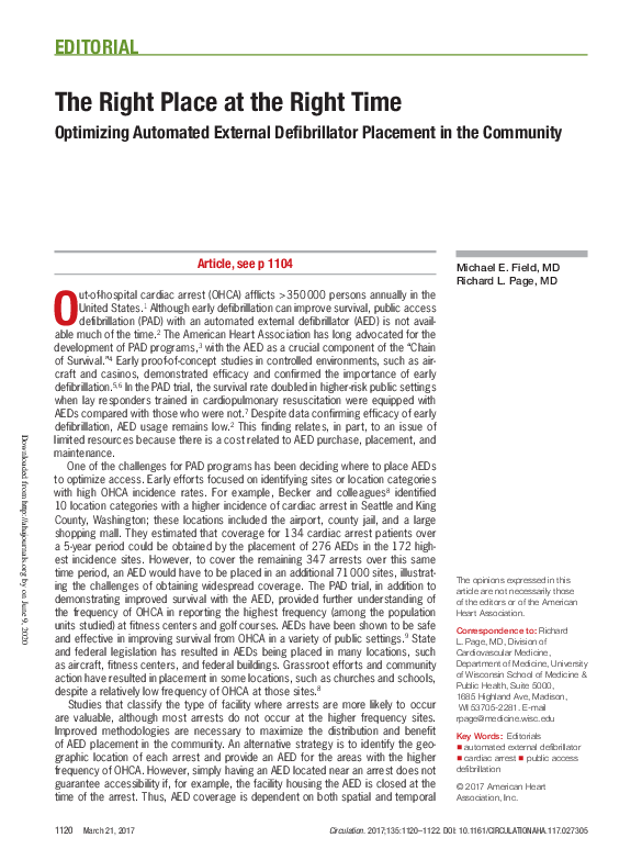 (PDF) The Right Place at the Right Time