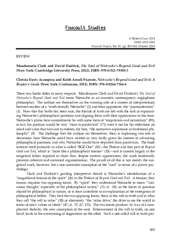 (PDF) Double review: Maudemarie Clark and David Dudrick, The Soul of ...