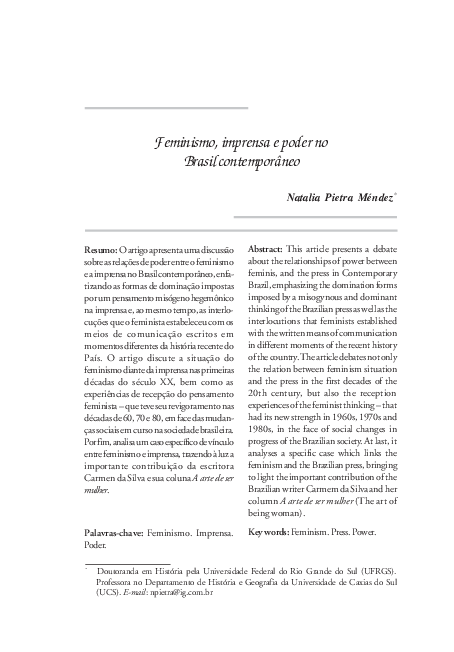 (PDF) MÉTIS: história & cultura-MÉNDEZ, Natalia Pietra