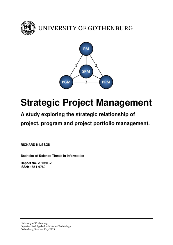 (PDF) Strategic Project Management