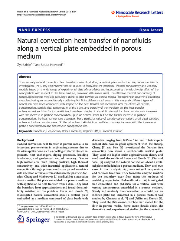 (PDF) Natural convection heat transfer of nanofluids along a vertical ...