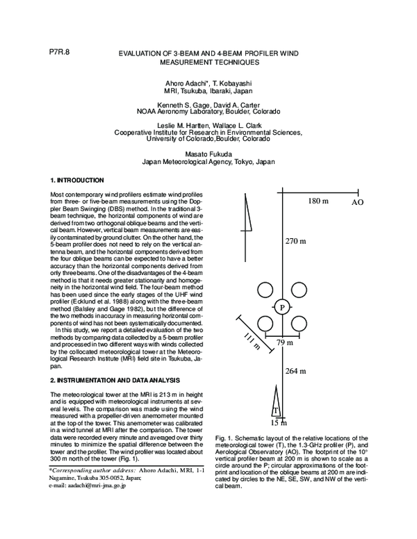 (PDF) Evaluation of 3-beam and 4-beam profiler wind measurement techniques