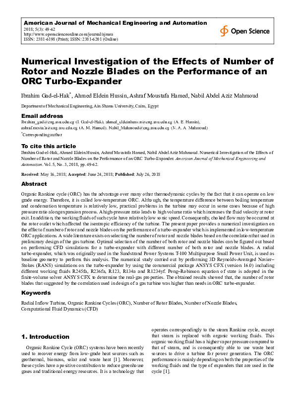(PDF) Numerical Investigation of the Effects of Number of Rotor and ...