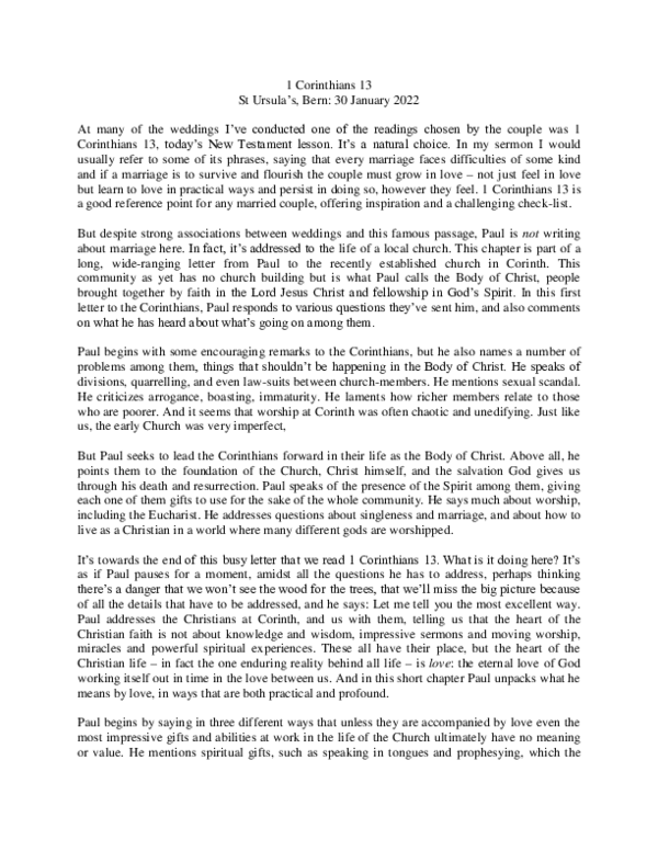 (PDF) 1 Corinthians 13
