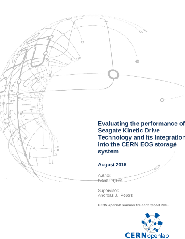 (PDF) Evaluating the Performance of Seagate Kinetic Drive Technology and its Integration into ...